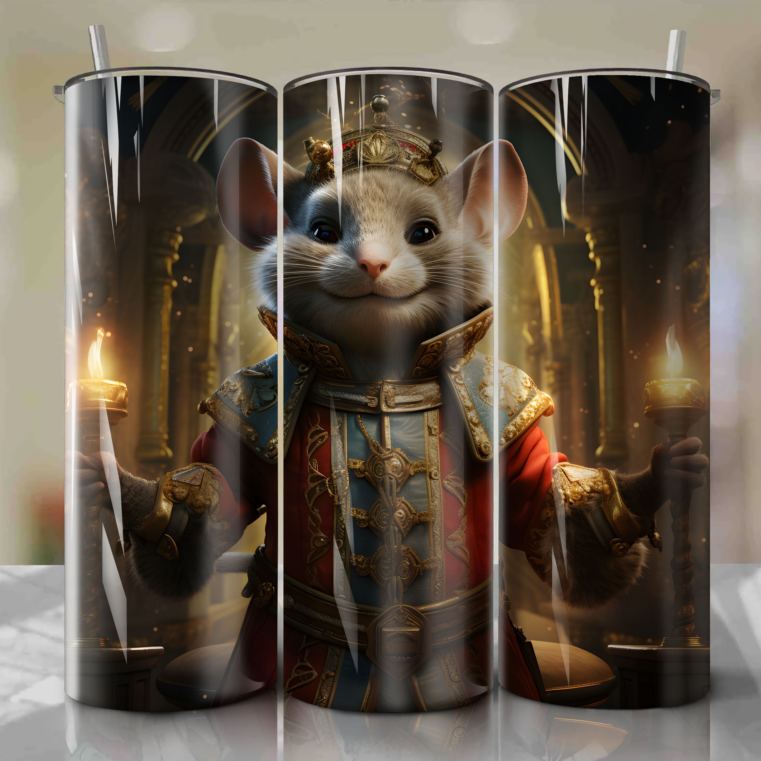 Tumbler Wrap - Mouse King Emerges with Sinister Grin in Thrilling Danc