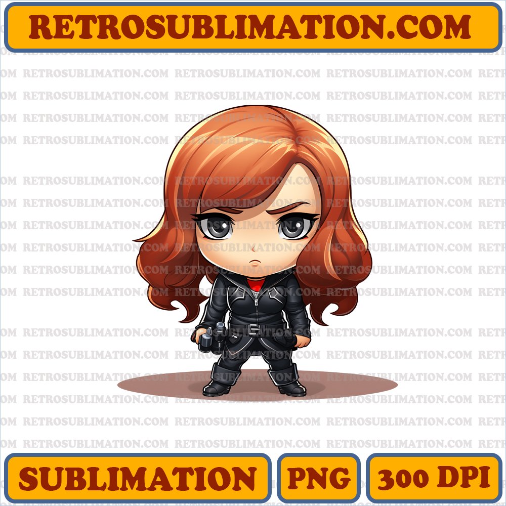 Surprise Spy Chibi - Digital Download Sublimation PNG